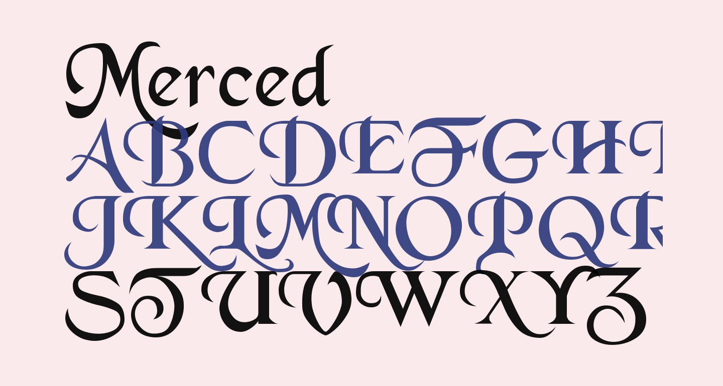 Merced free Font - What Font Is