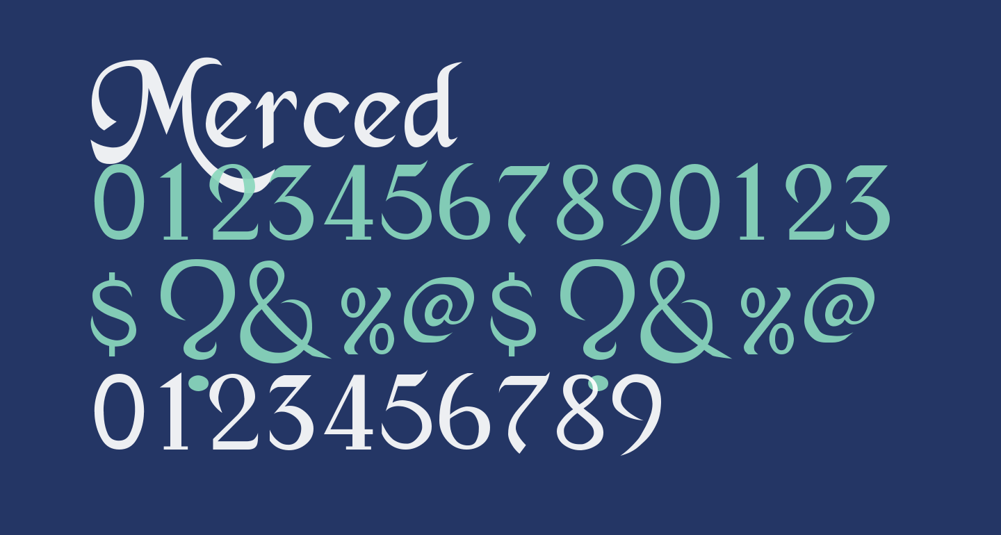 Merced free Font - What Font Is