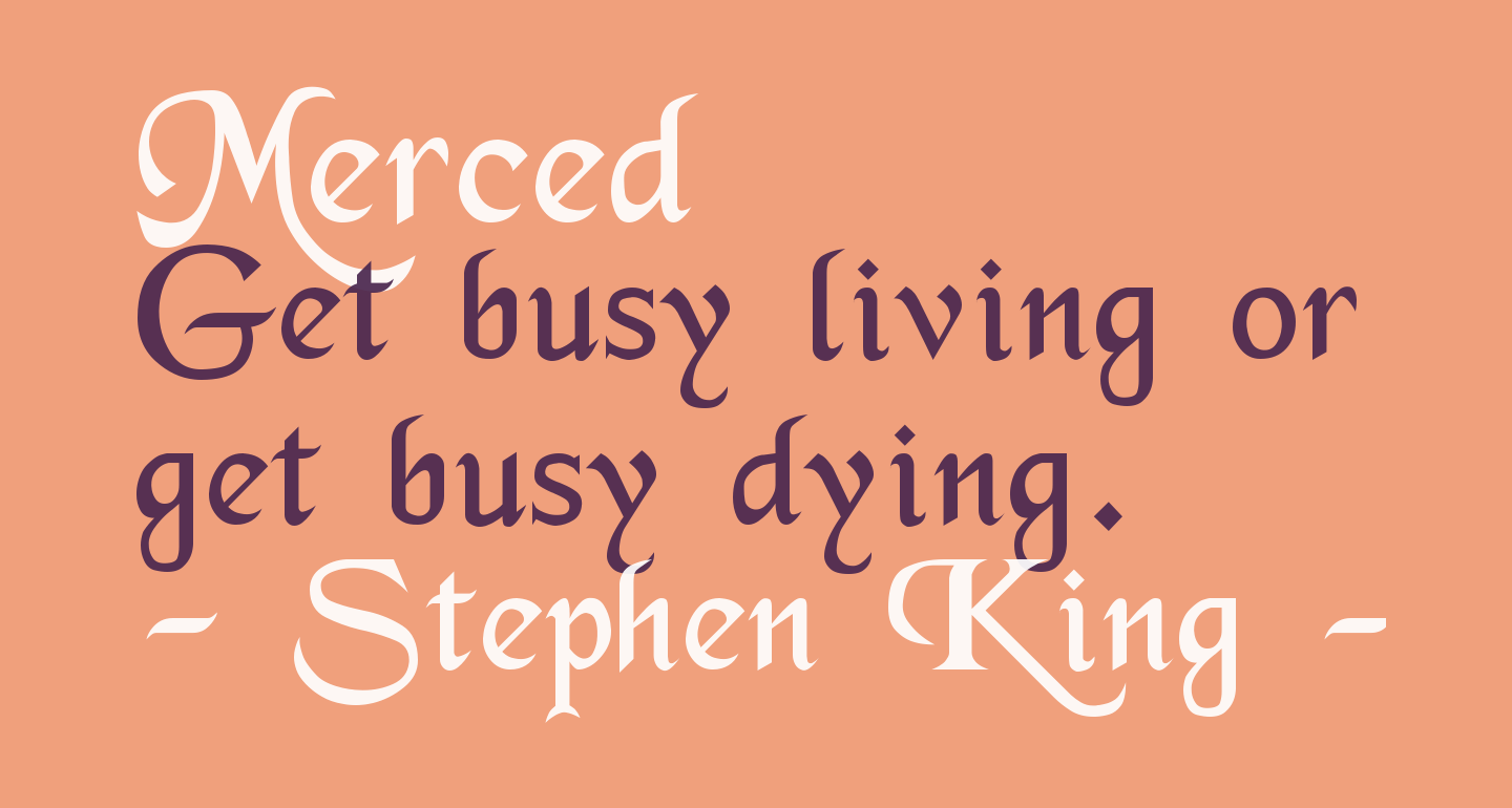 Merced free Font - What Font Is