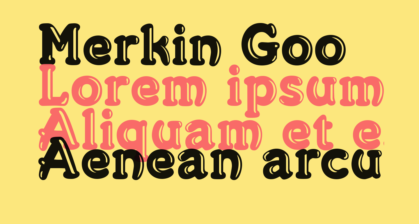 Merkin Goo free Font - What Font Is
