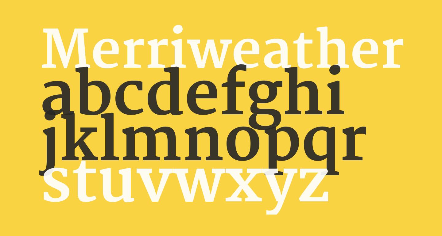 Merriweather Bold free Font - What Font Is
