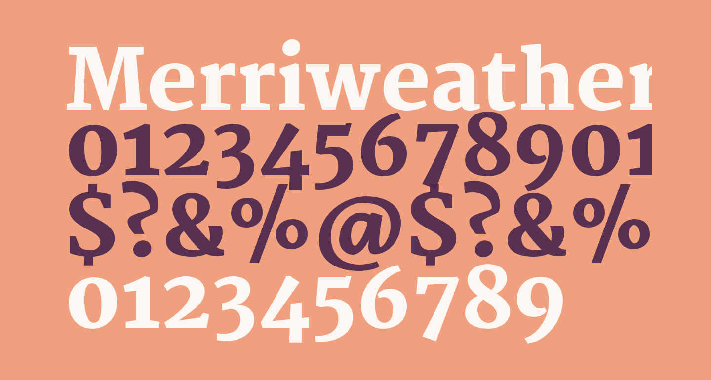 Merriweather-Heavy free Font - What Font Is