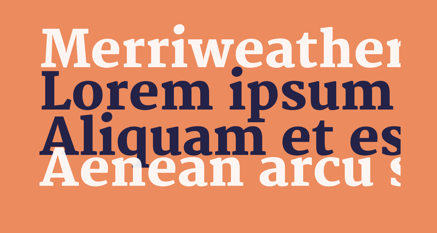 Merriweather-Heavy free Font - What Font Is