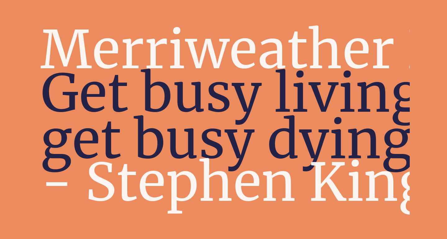 Merriweather Regular free Font - What Font Is