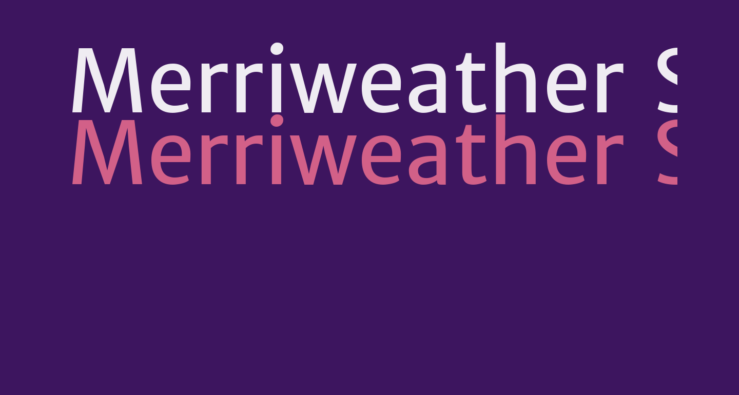 Merriweather Sans Regular free Font - What Font Is