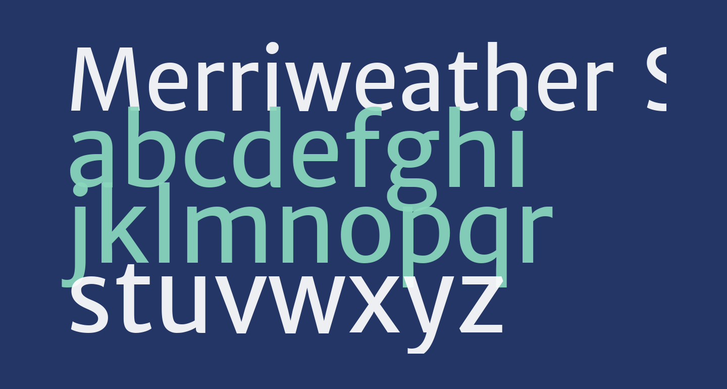 Merriweather Sans Regular free Font - What Font Is