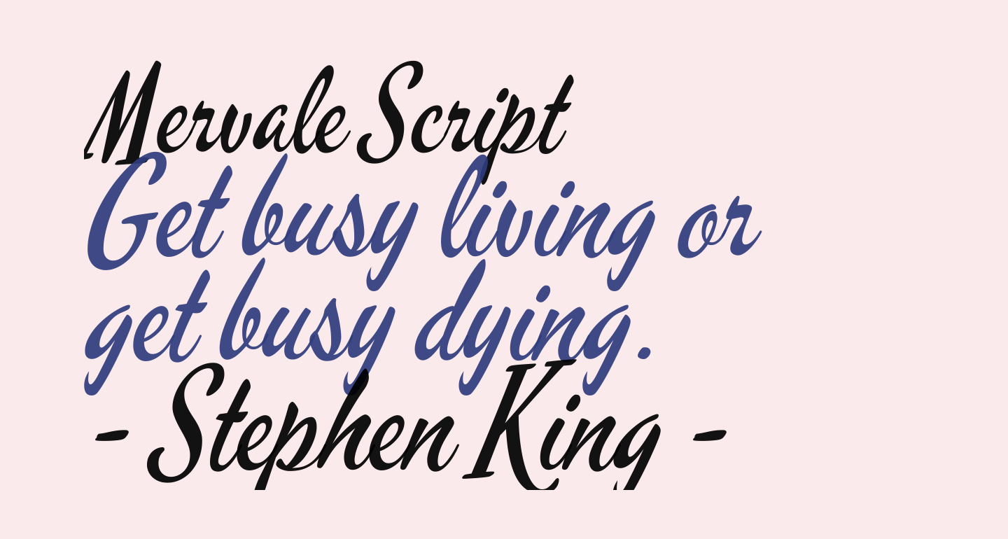 Mervale Script free Font - What Font Is