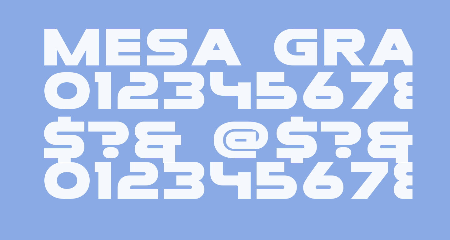 Mesa Grande free Font - What Font Is