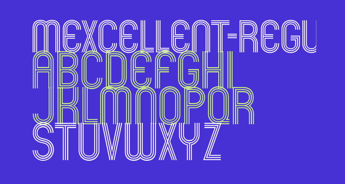 Mexcellent-Regular free Font - What Font Is