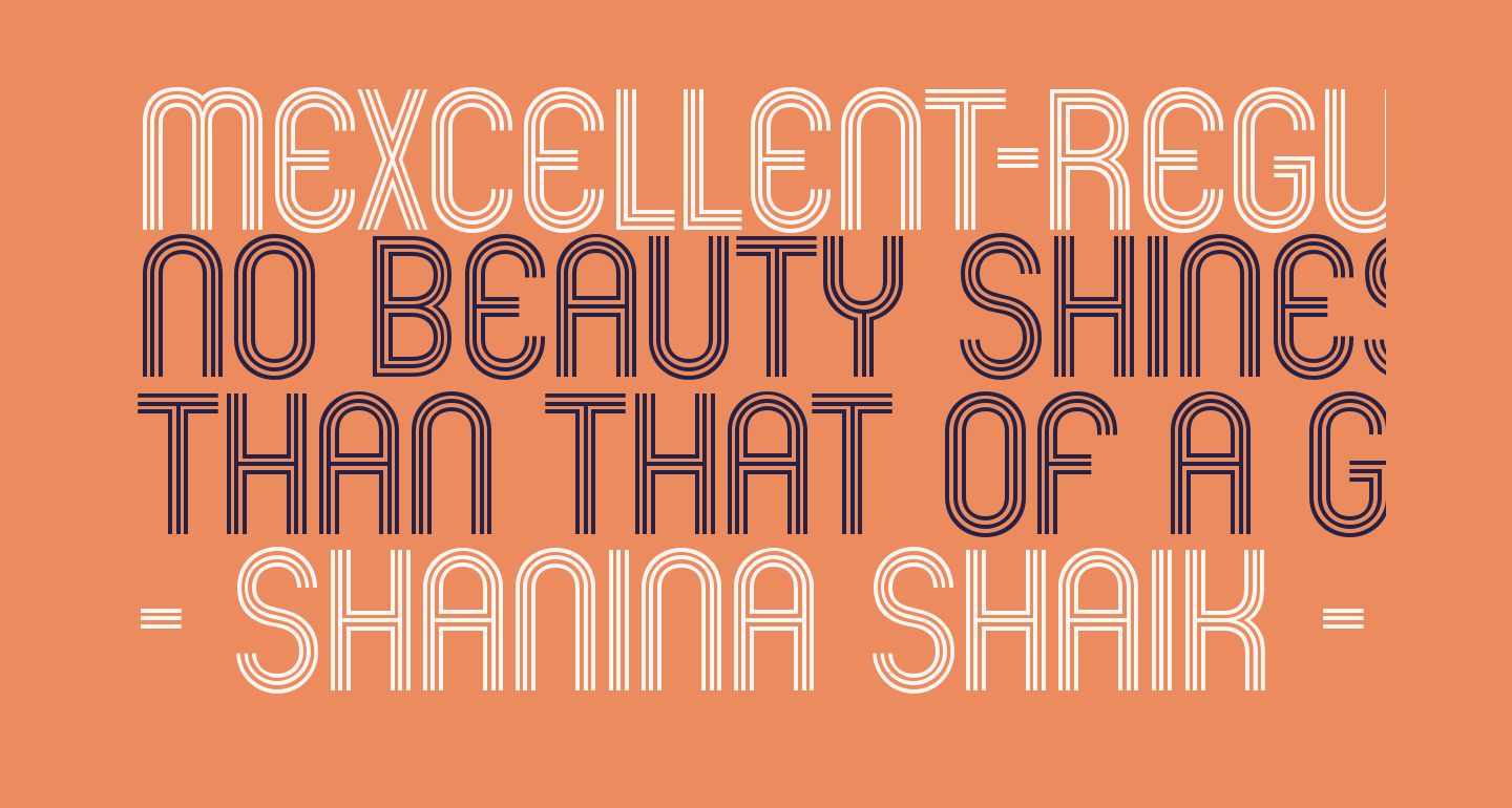 Mexcellent-Regular free Font - What Font Is