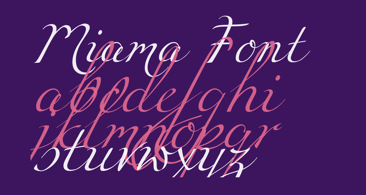 Miama free Font - What Font Is