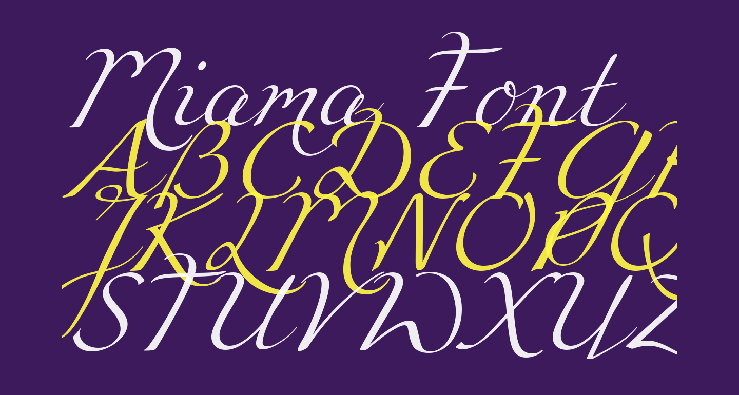Miama free Font - What Font Is