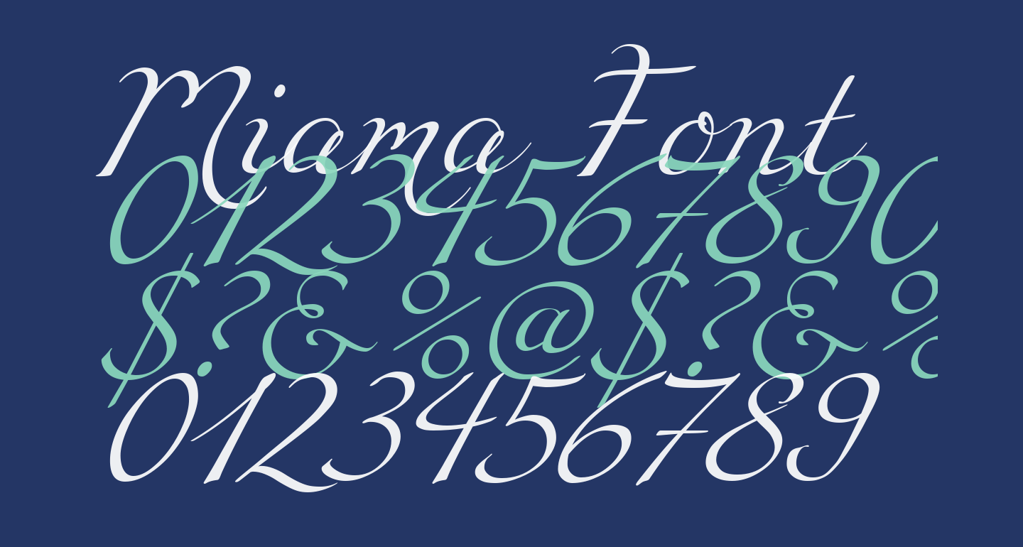 Miama free Font - What Font Is