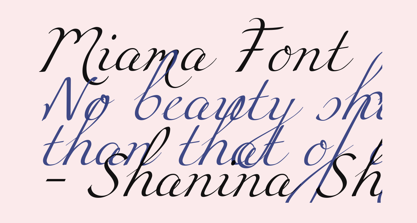 Miama free Font - What Font Is