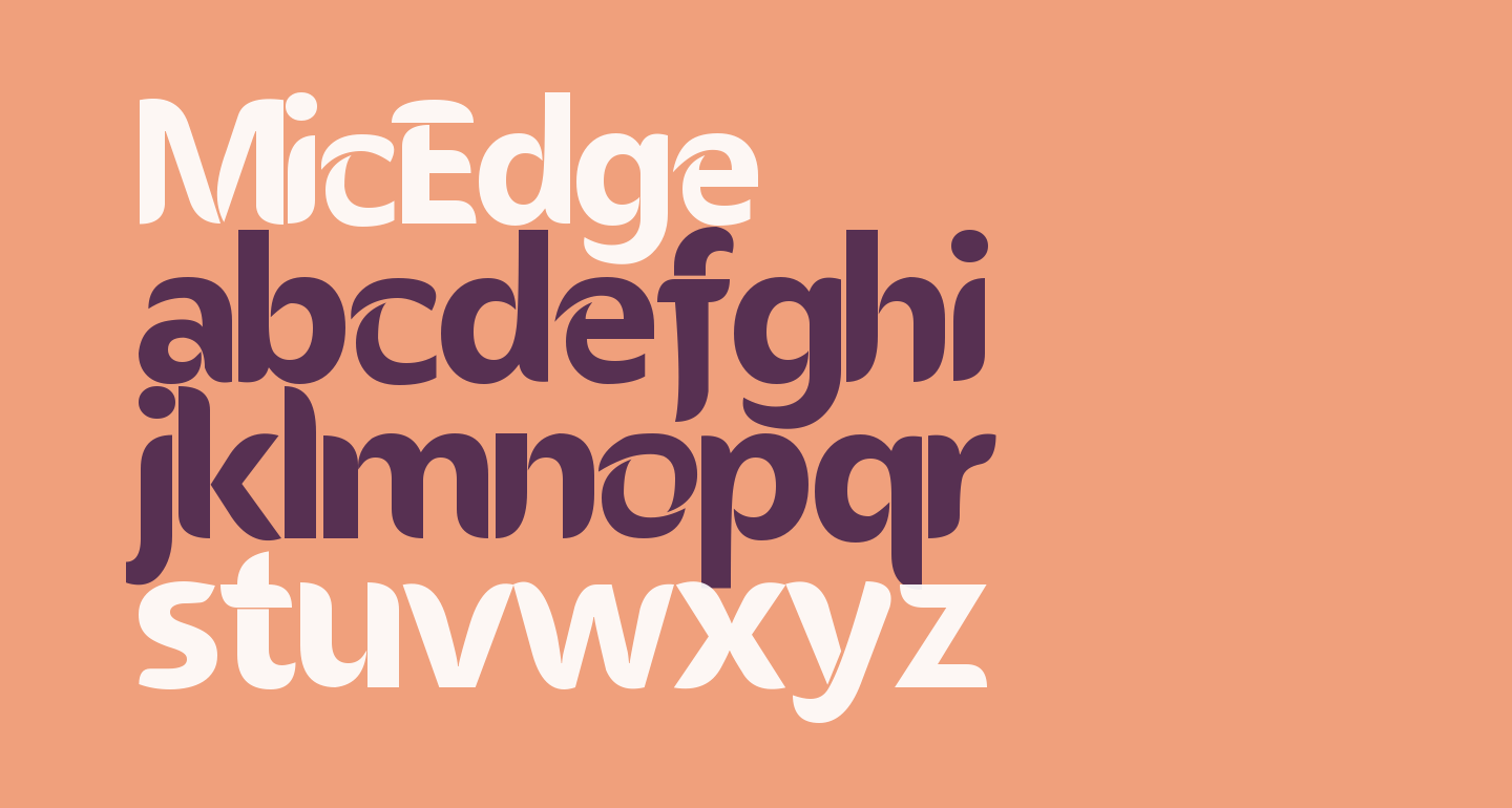 MicEdge free Font - What Font Is
