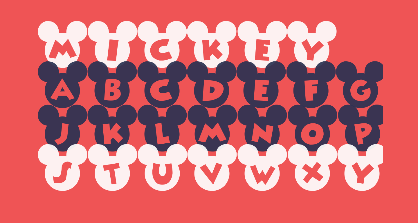 Mickey Ears free Font - What Font Is