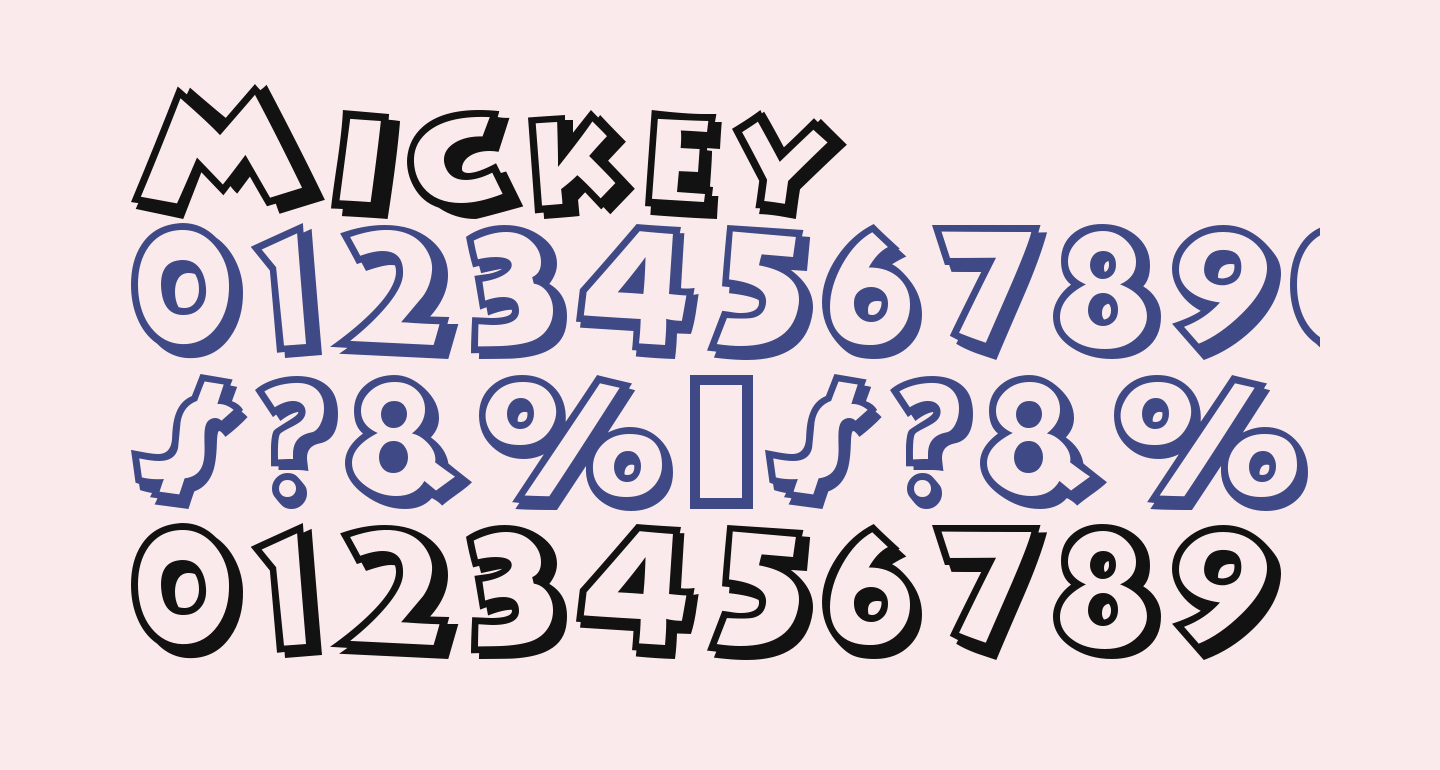 Mickey free Font - What Font Is