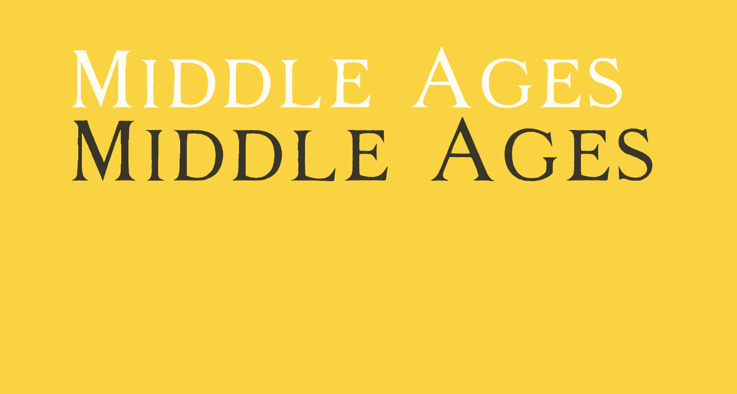 Middle Ages free Font - What Font Is