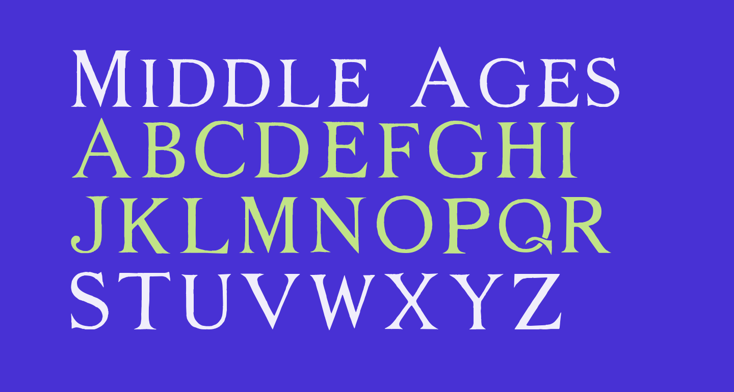 Middle Ages free Font - What Font Is