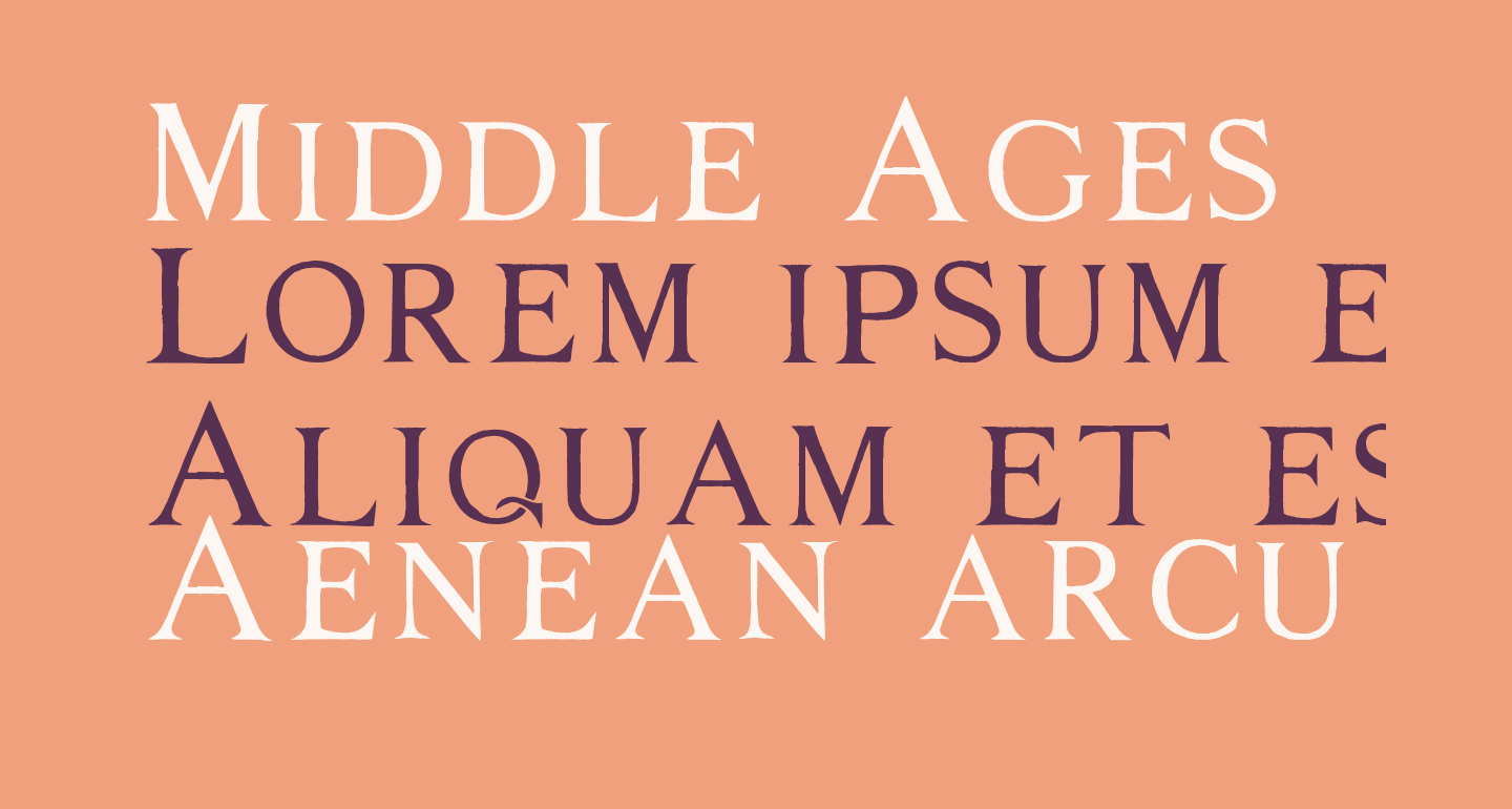 Middle Ages free Font - What Font Is
