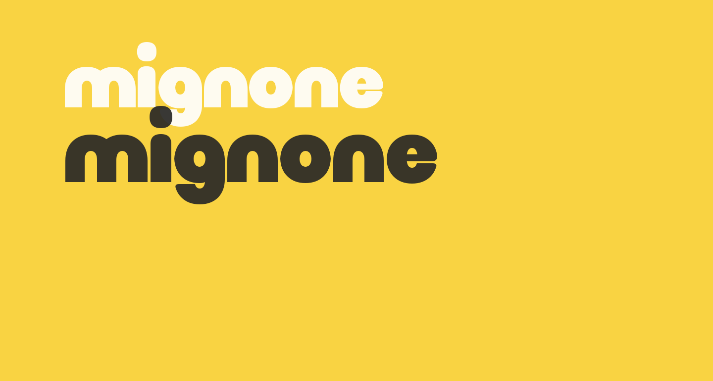 Mignone free Font - What Font Is