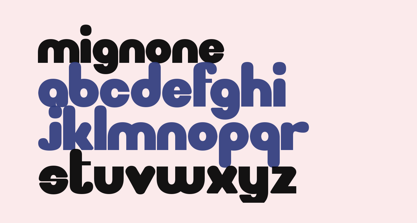 Mignone free Font - What Font Is