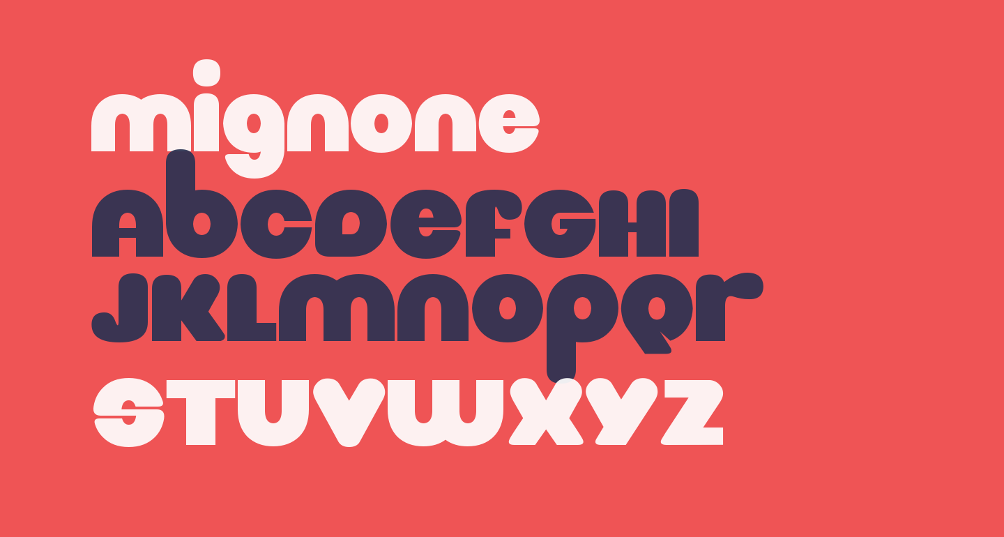Mignone free Font - What Font Is