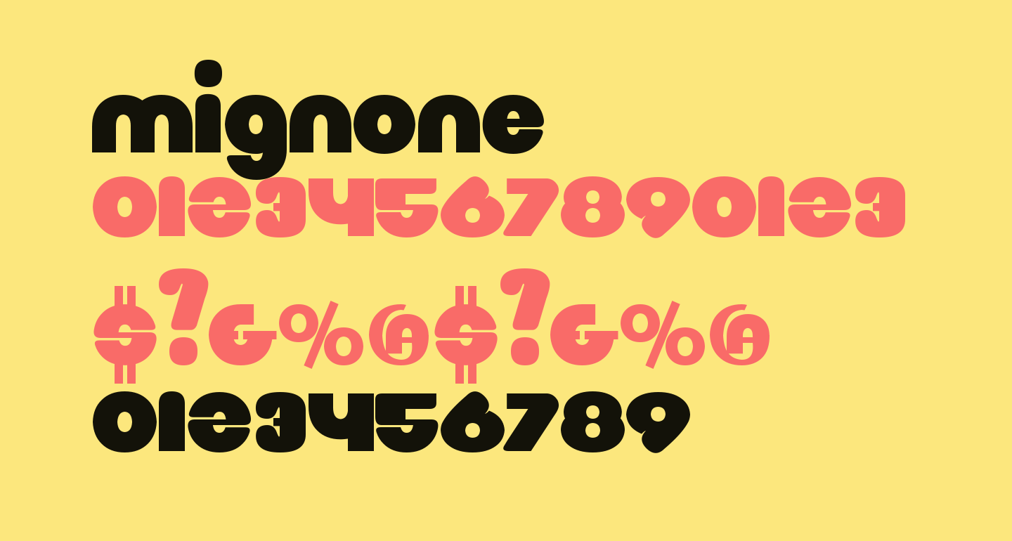 Mignone free Font - What Font Is