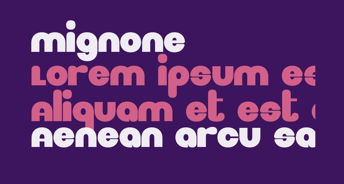 Mignone free Font - What Font Is