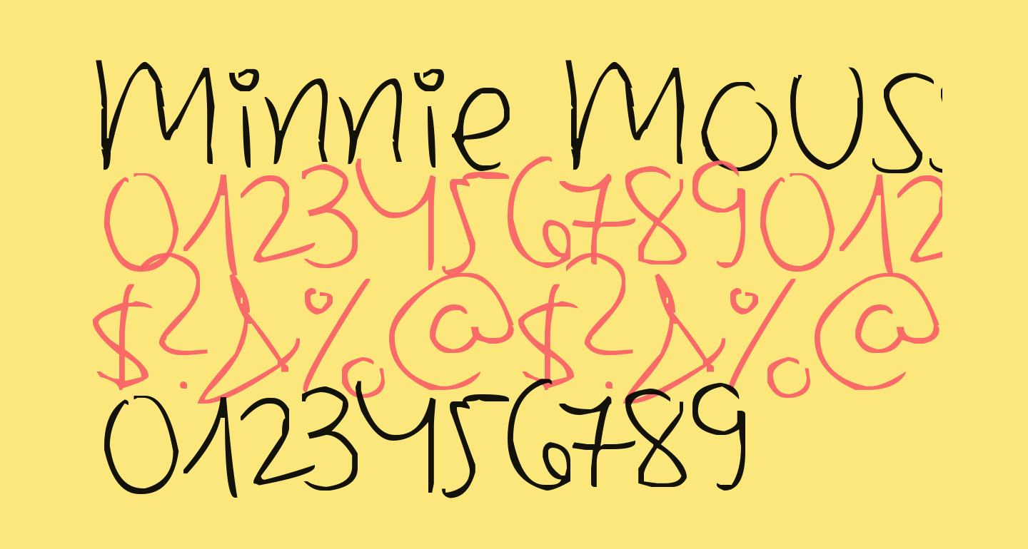 Minnie Mousse free Font - What Font Is