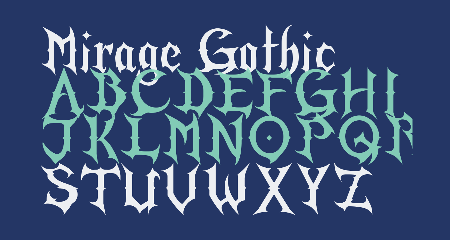 Mirage Gothic free Font - What Font Is