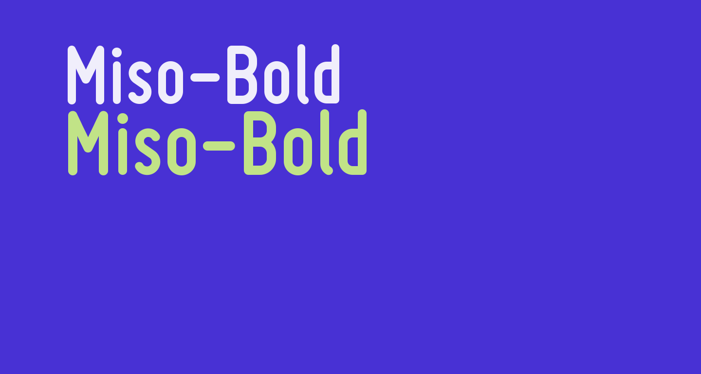 Miso-Bold free Font - What Font Is
