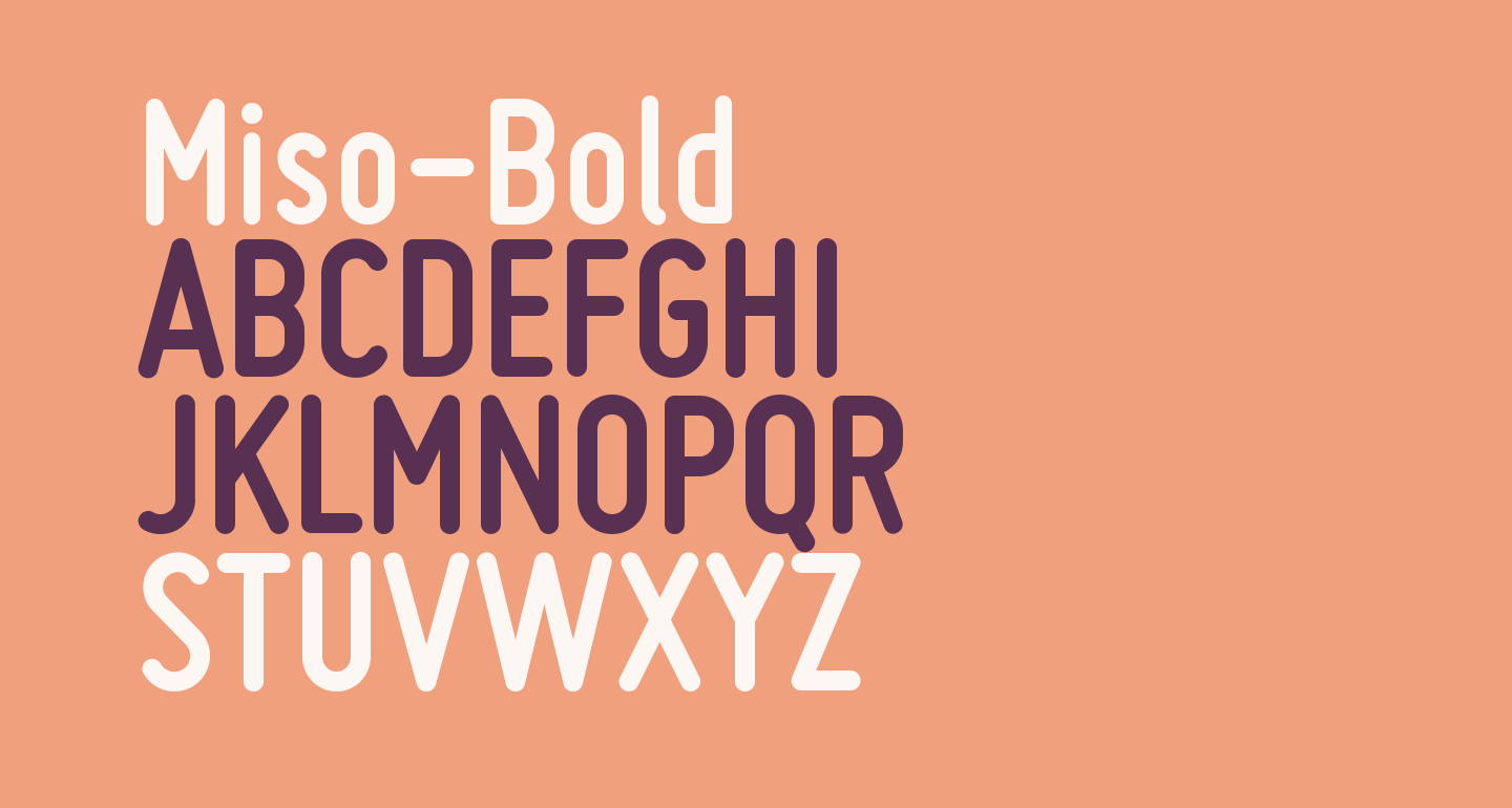 Miso-Bold free Font - What Font Is