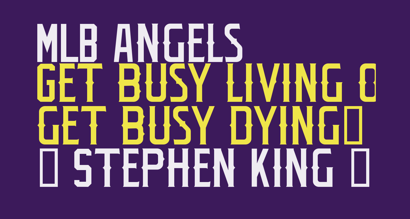 MLB Angels free Font - What Font Is