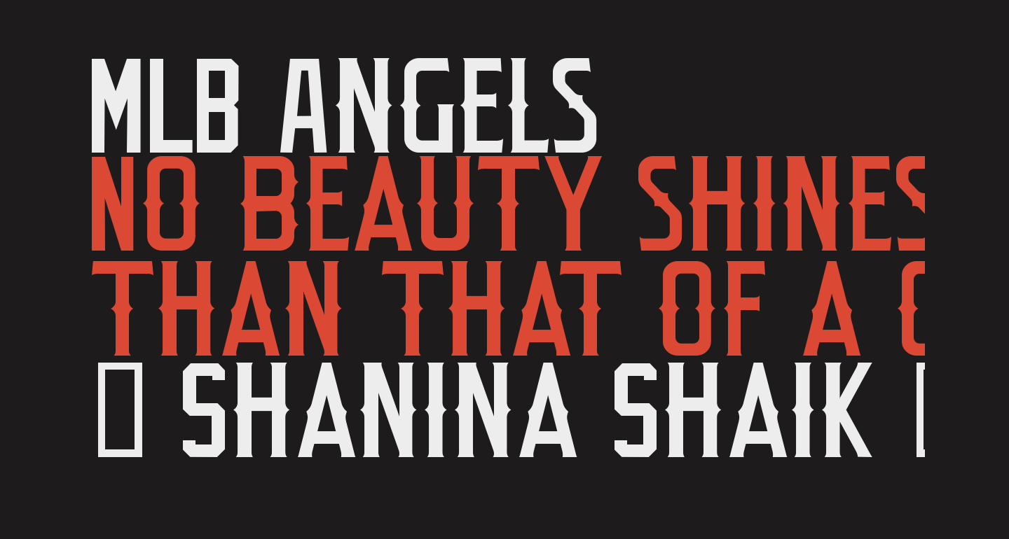 MLB Angels free Font - What Font Is