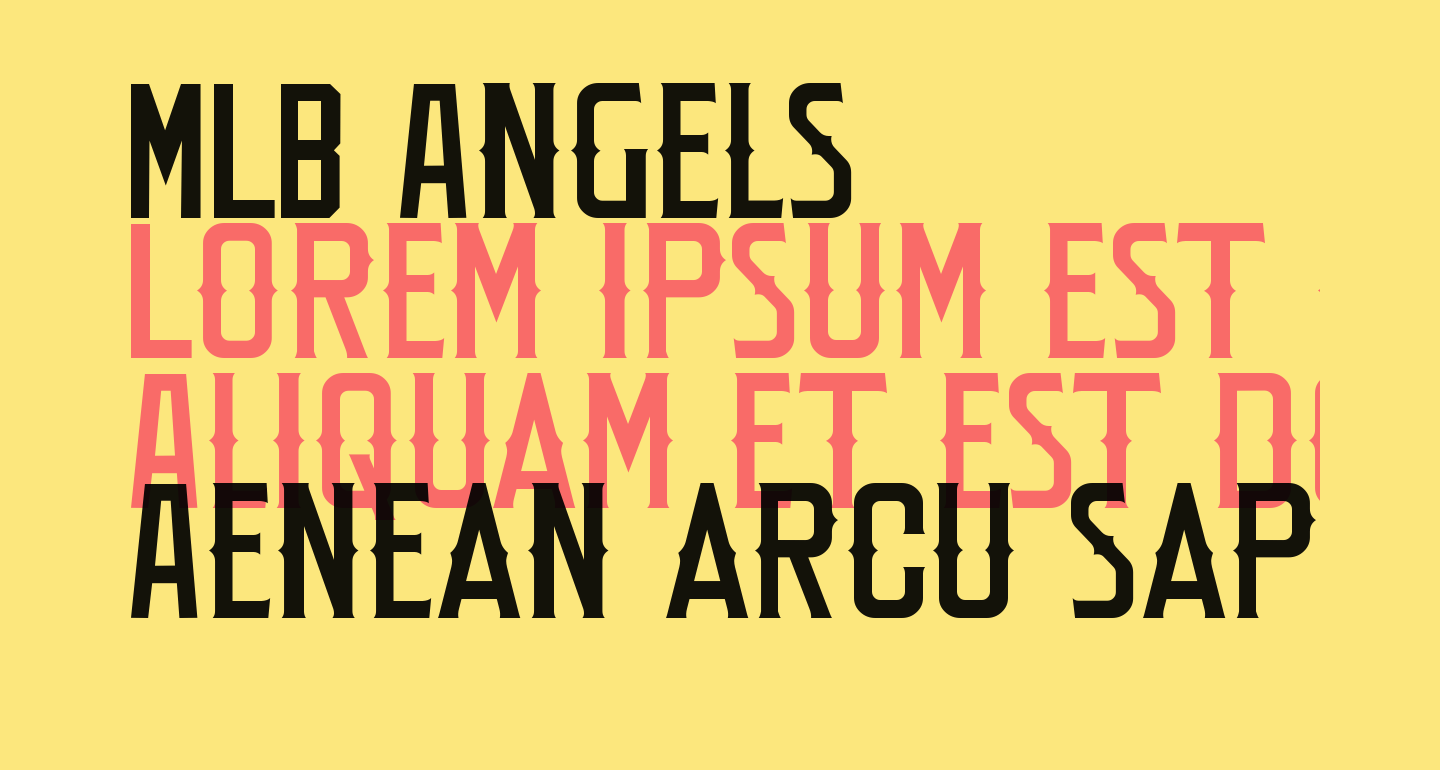 MLB Angels free Font - What Font Is