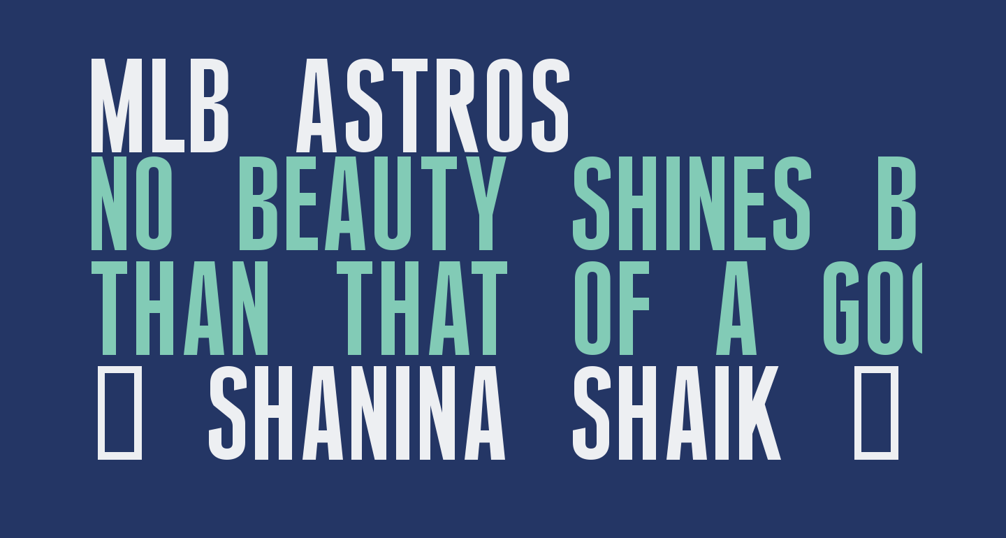 MLB Astros free Font - What Font Is