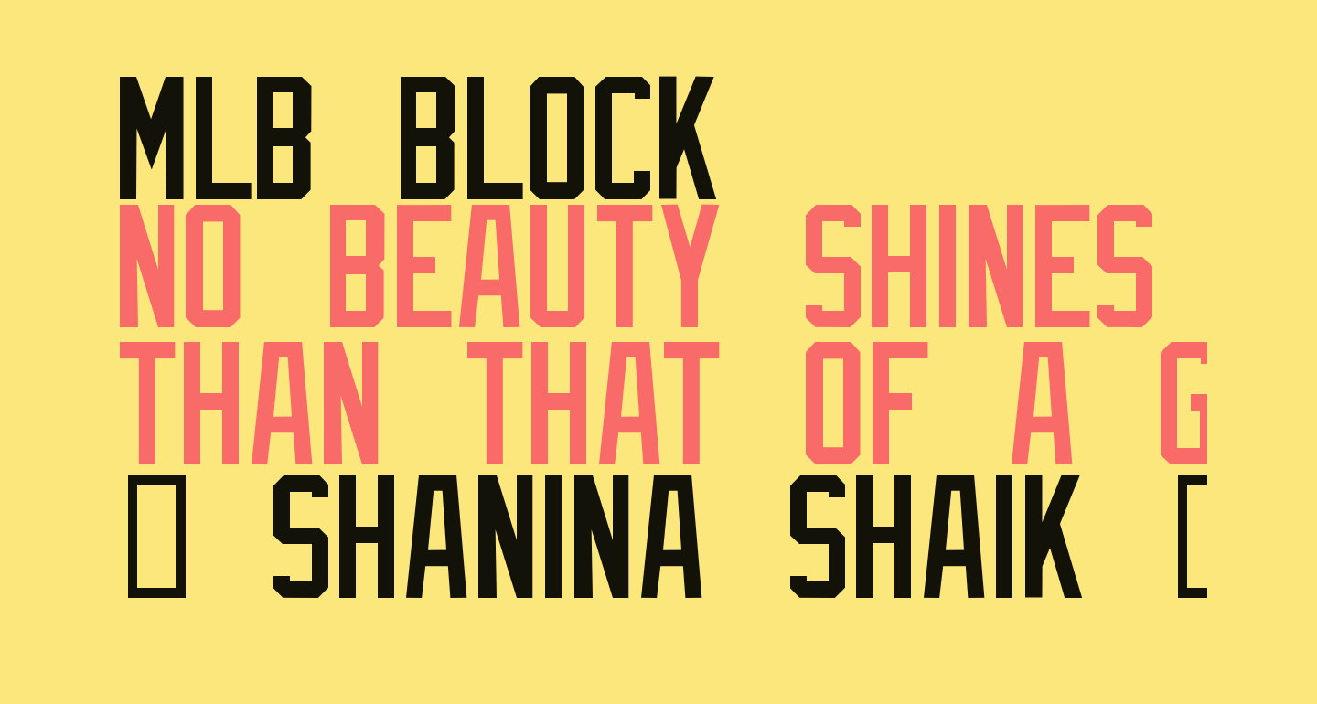 MLB Block free Font - What Font Is