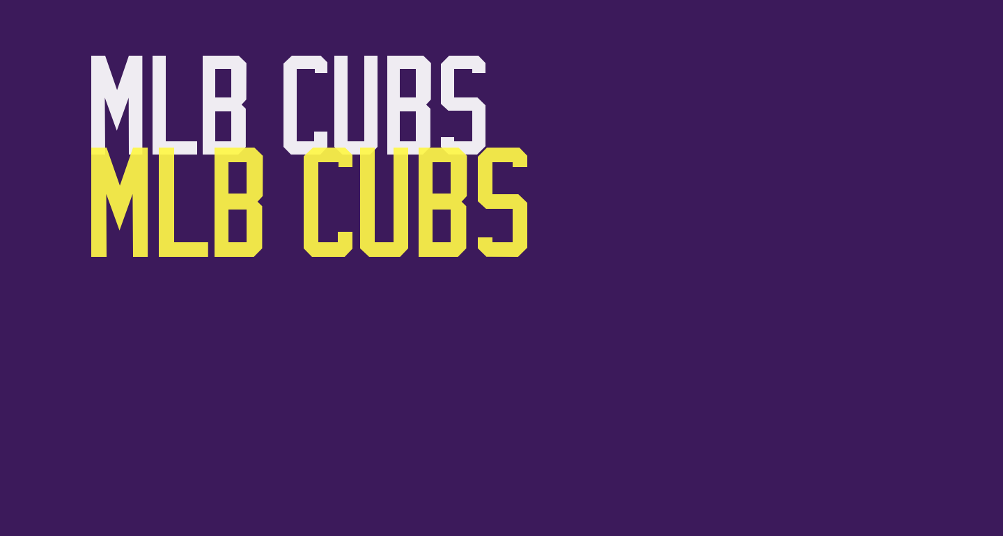 MLB Cubs free Font - What Font Is