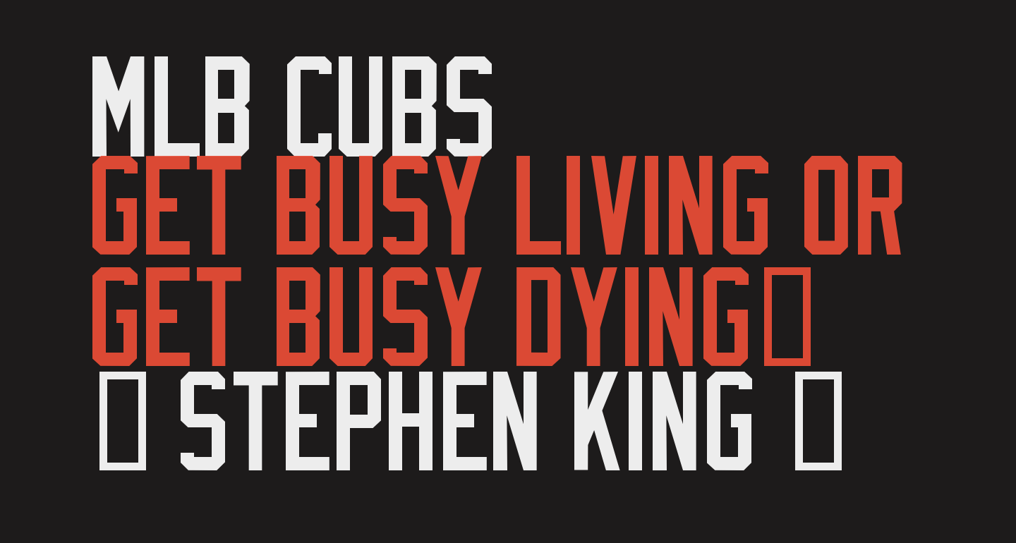 MLB Cubs free Font - What Font Is