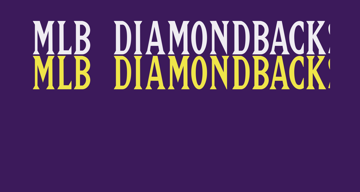 MLB Diamondbacks free Font - What Font Is