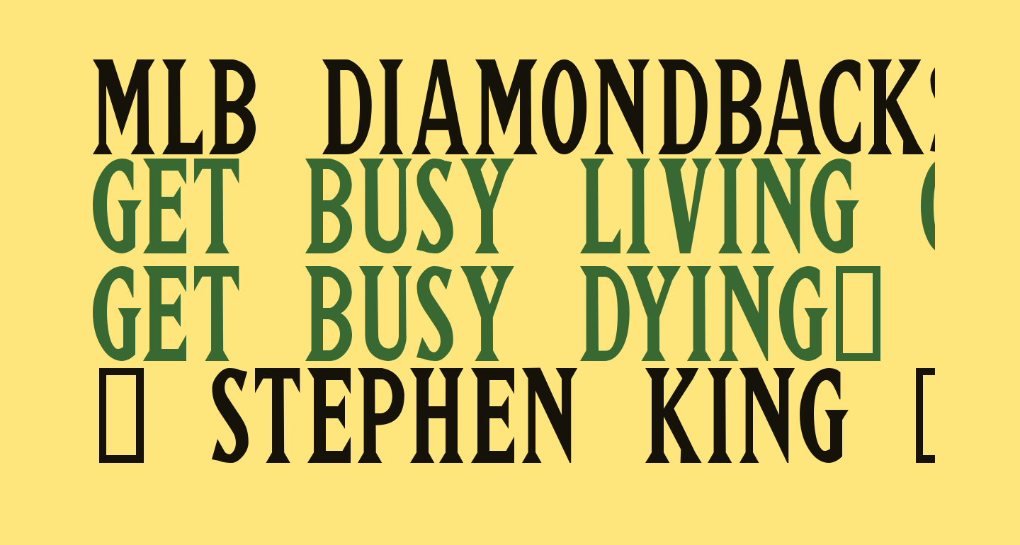 MLB Diamondbacks free Font - What Font Is