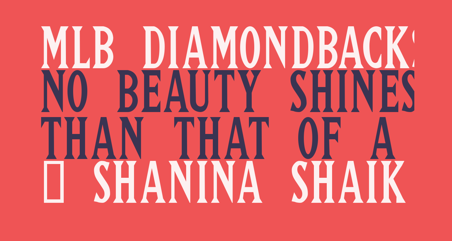 MLB Diamondbacks free Font - What Font Is