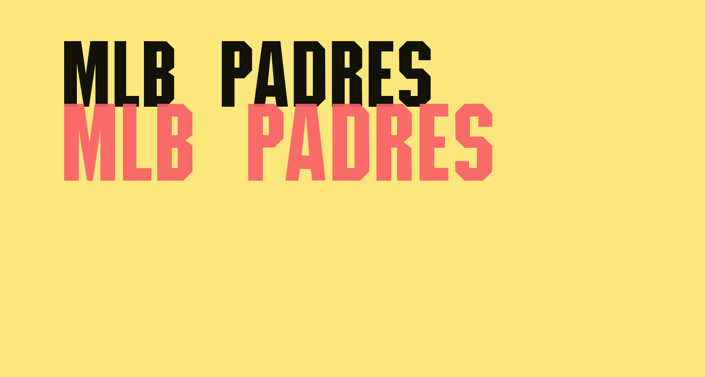 MLB Padres free Font - What Font Is
