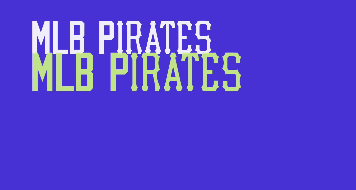 MLB Pirates free Font - What Font Is