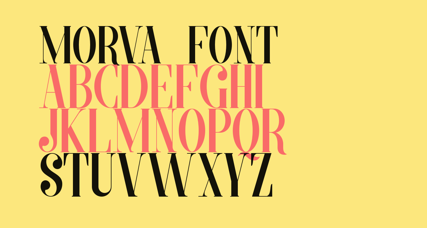 MORVA free Font - What Font Is
