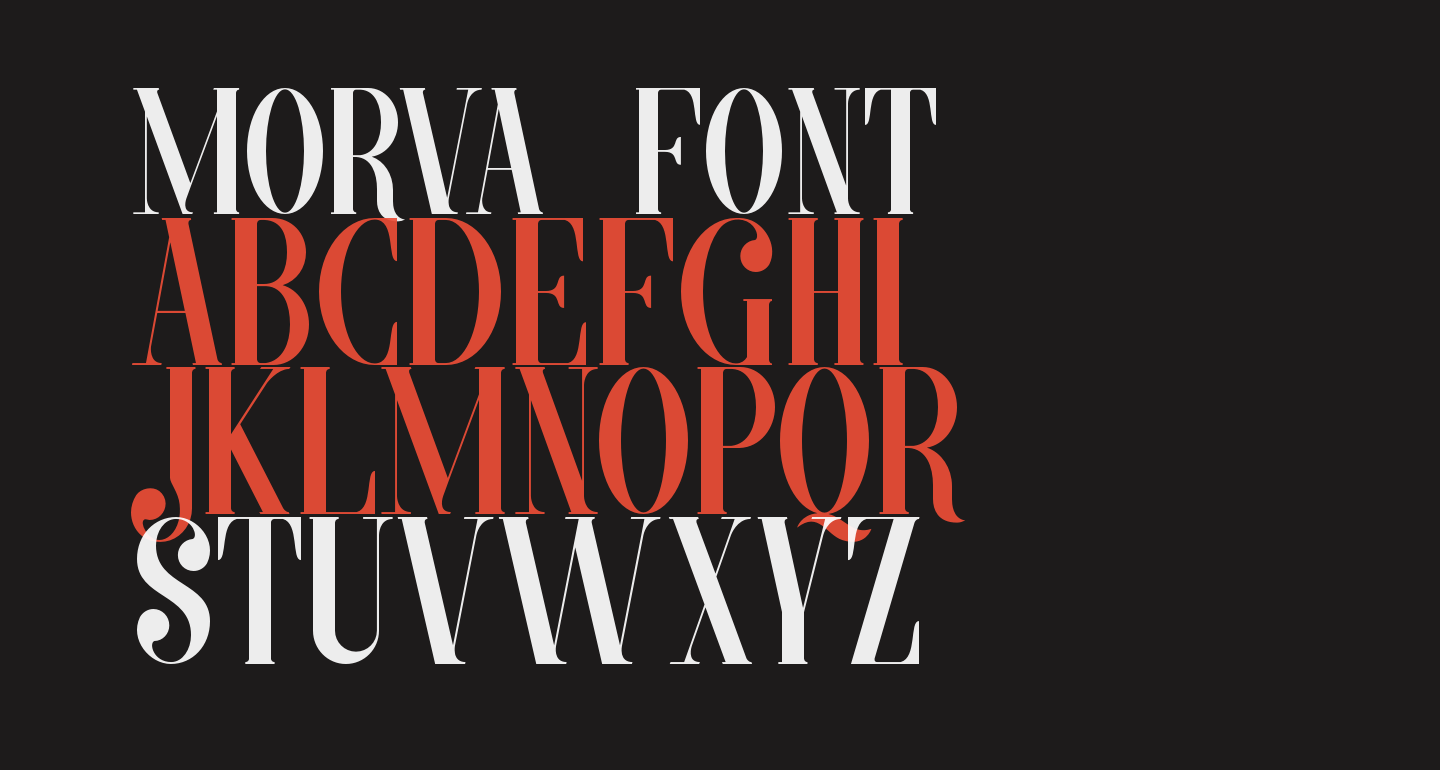 MORVA free Font - What Font Is