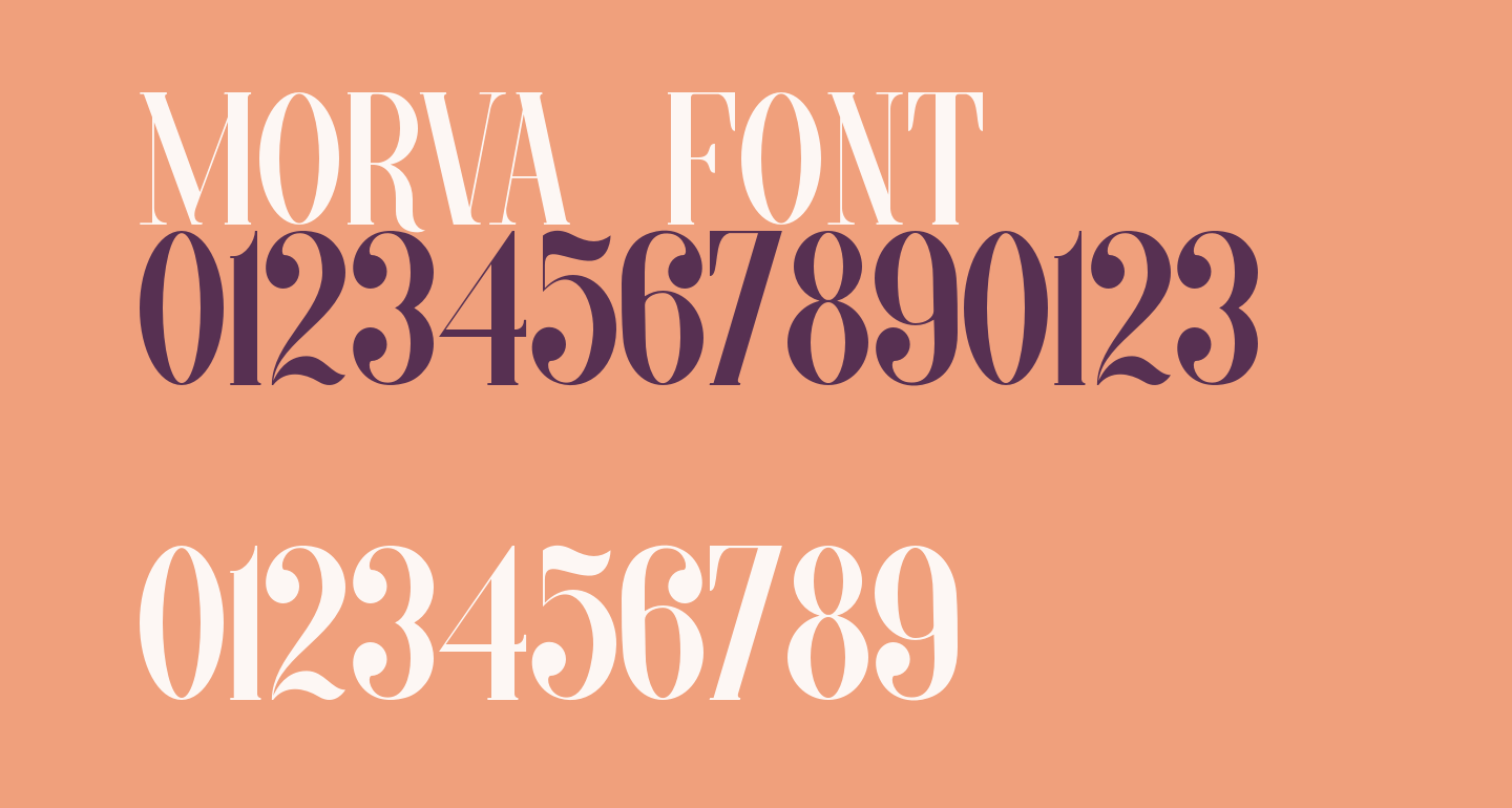 MORVA free Font - What Font Is