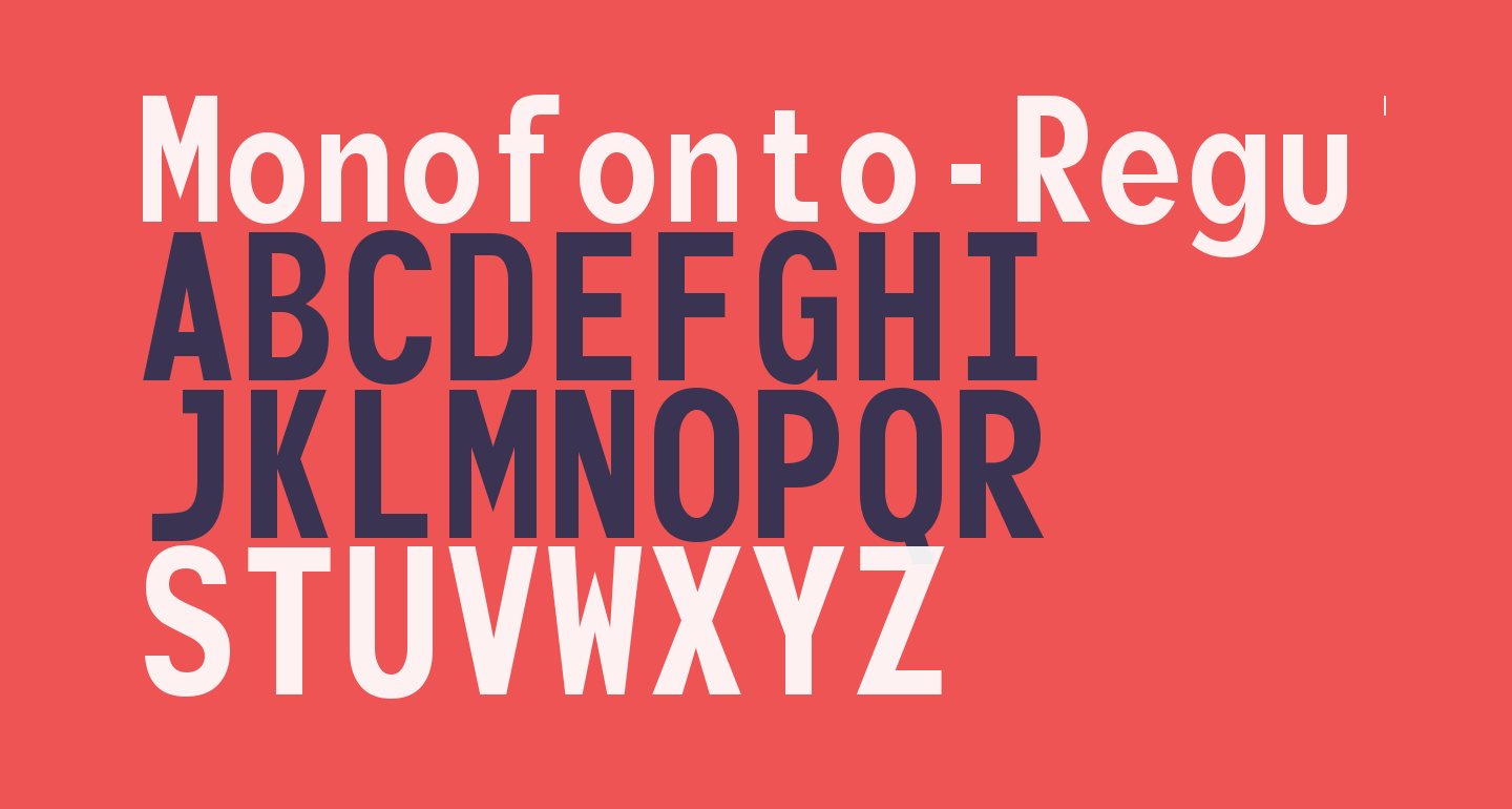 Monofonto-Regular free Font - What Font Is