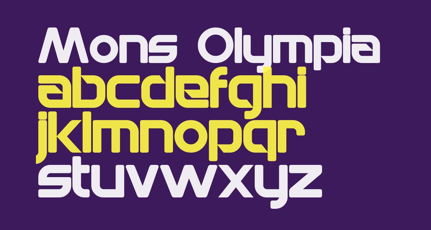 Mons Olympia Bold free Font - What Font Is